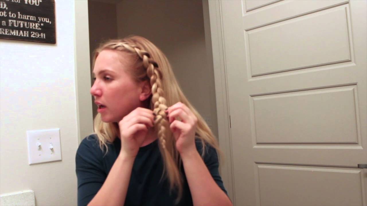 "Swedish" Braid Updo - YouTube
