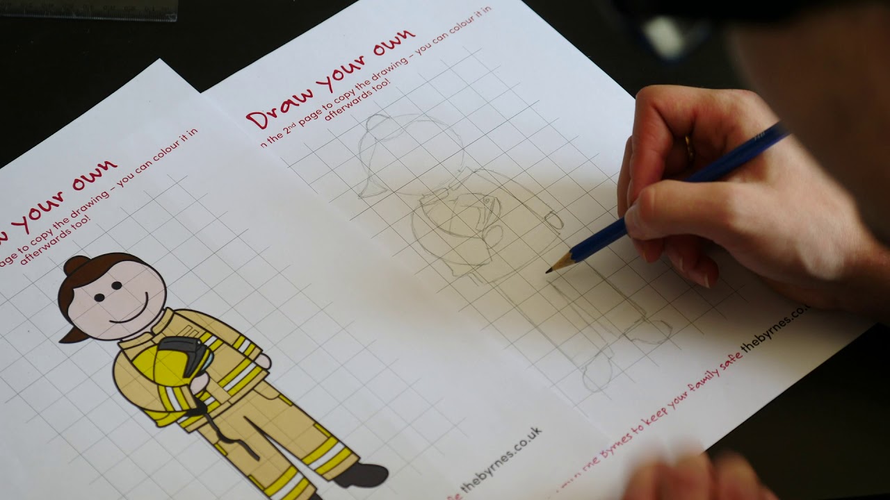 How to draw - Firefighter Molly - YouTube