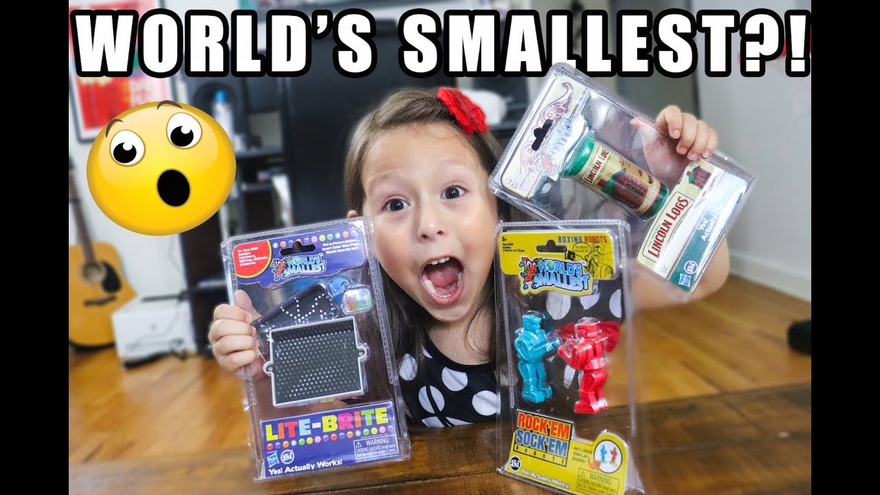 THE WORLD'S SMALLEST TOYS - YouTube