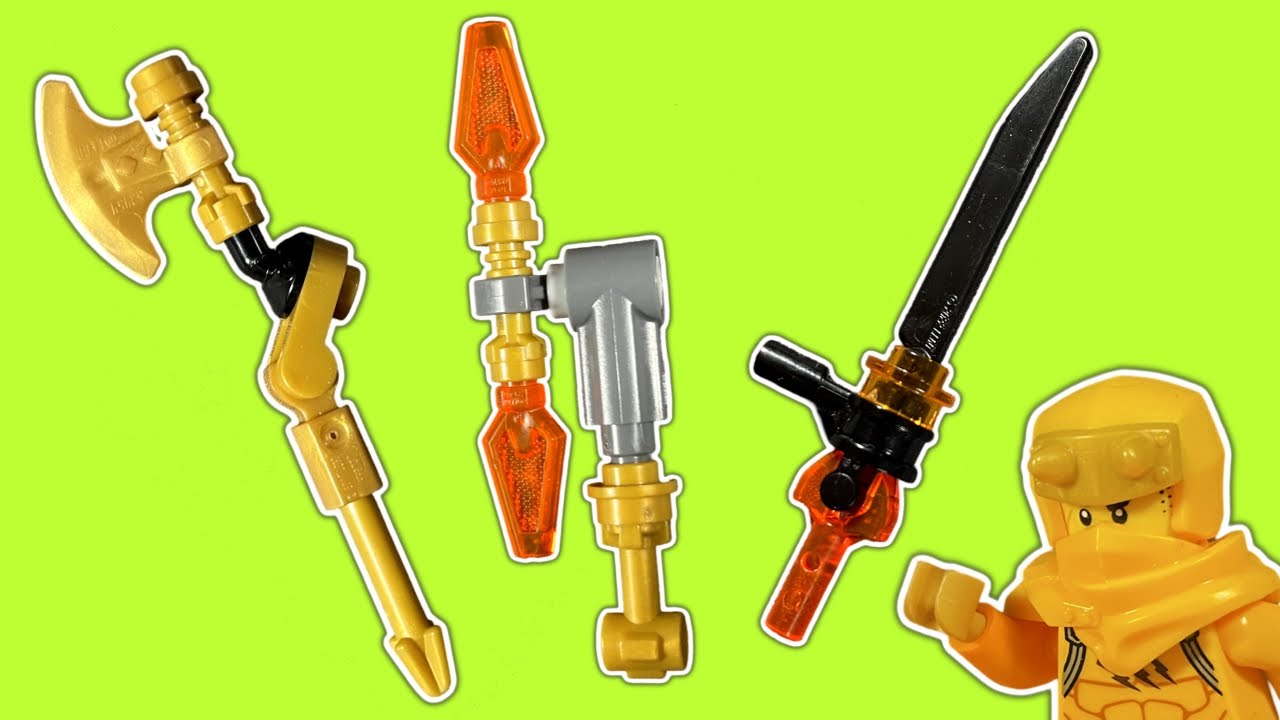 I Made 10 Customs Weapons For Arin From Ninjago - YouTube
