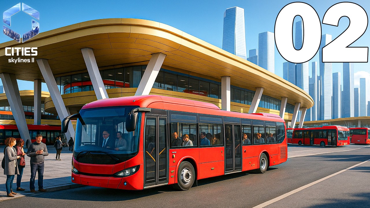 I Built a Bus Station - Cities Skylines 2 - Part 2 - YouTube