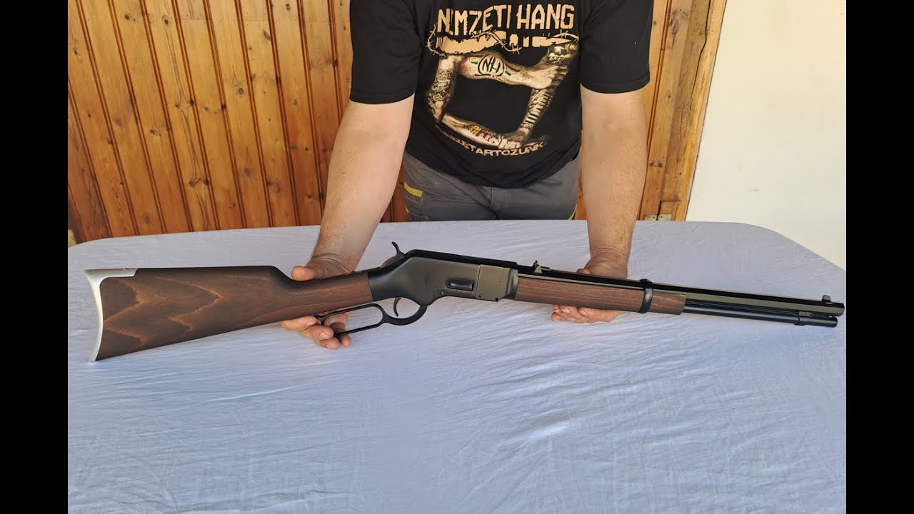 BARRA 1866 COWBOY RIFLE WOODEN STOCK - YouTube