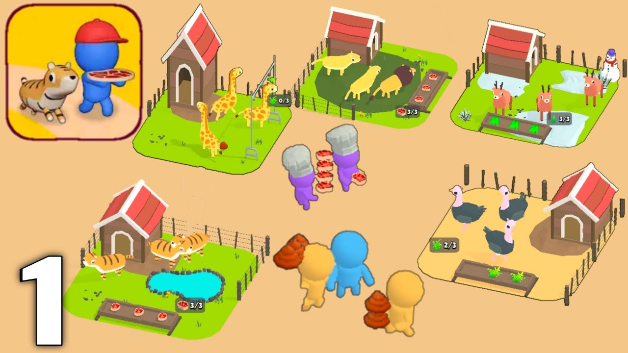 My Mini Zoo : Animal Tycoon - Gameplay Walkthrough Part 1 All Levels ...