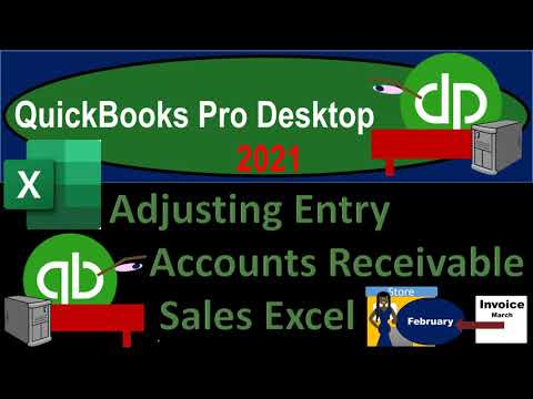 Adjusting Entry Accounts Receivable Sales Excel 10.25 QuickBooks ...