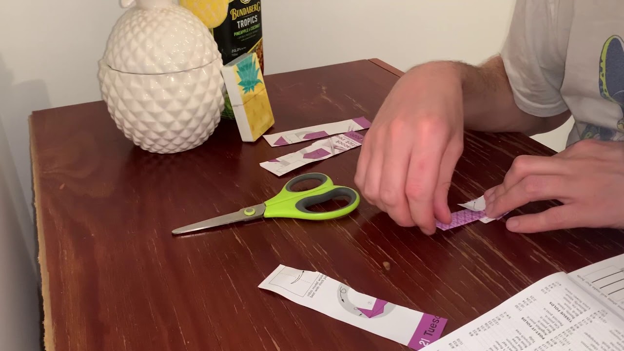 2020 Origami Calendar January Day 22 - Whirly Bird - YouTube