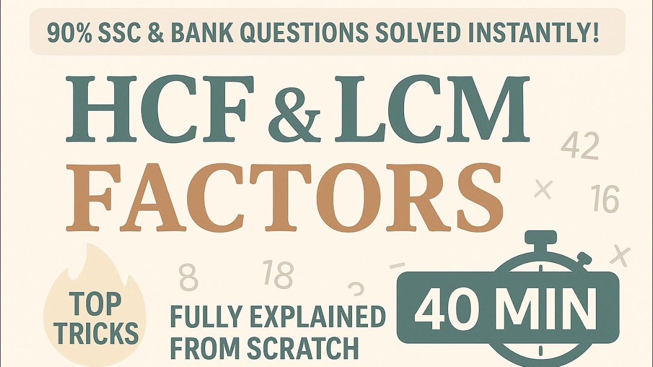 Chapter 4 HCF & LCM Fast Track arithmetic by rajesh verma for # ...