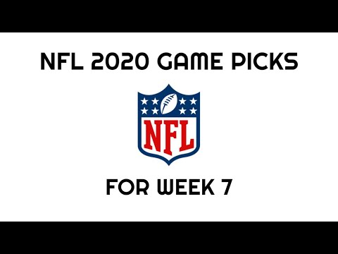 NFL 2020 WEEK 7 GAME PICKS - YouTube