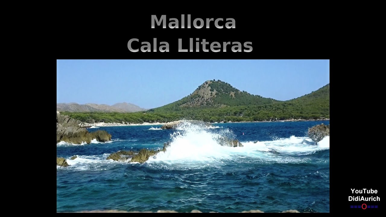 Wellen vor der Bar Sa Cova, Majorque. Cala Lliteras, Cala Ratjada ...