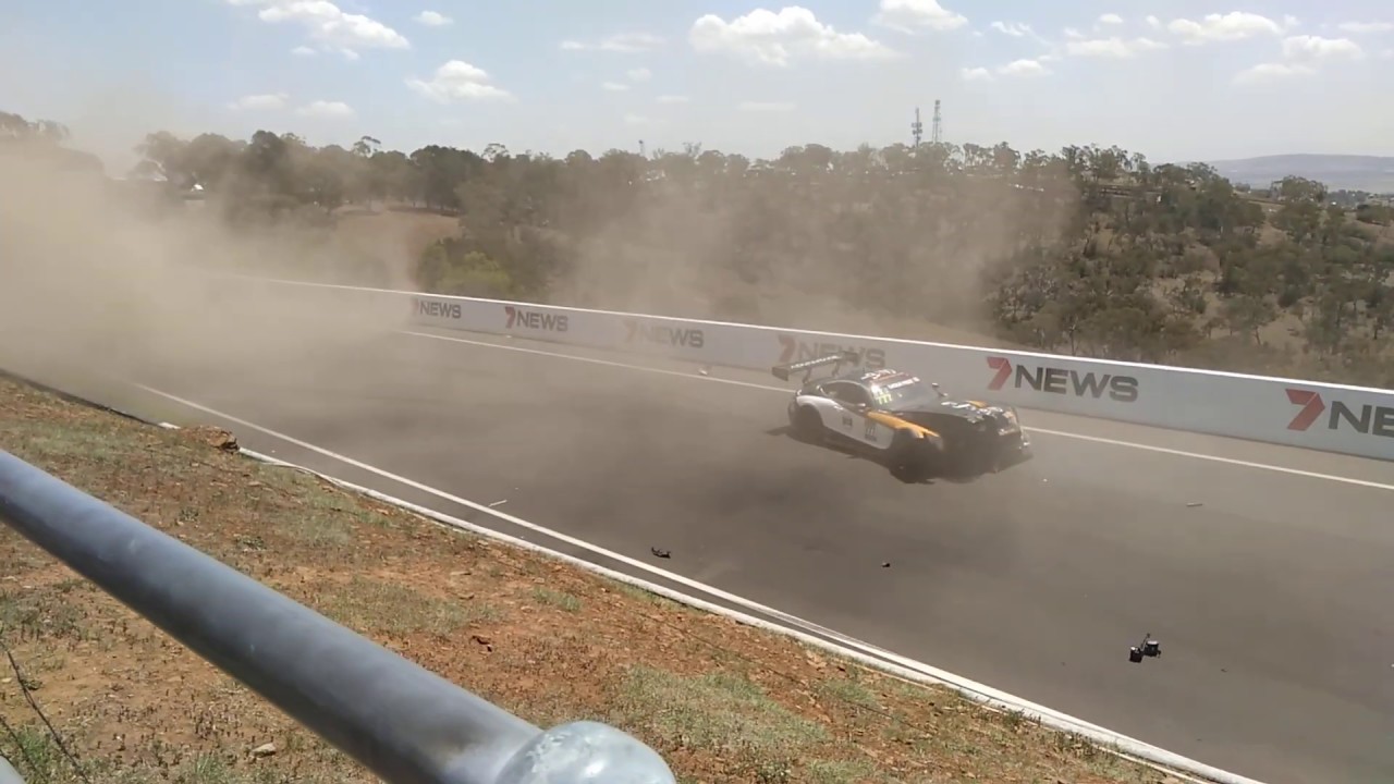 2020 Bathurst 12hr qualifying crash #777 AMG and #92 MARC II - YouTube