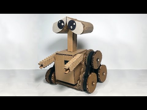 Robot Wall-E De Cartón muy fácil de hacer y funcional hazlo tu mismo