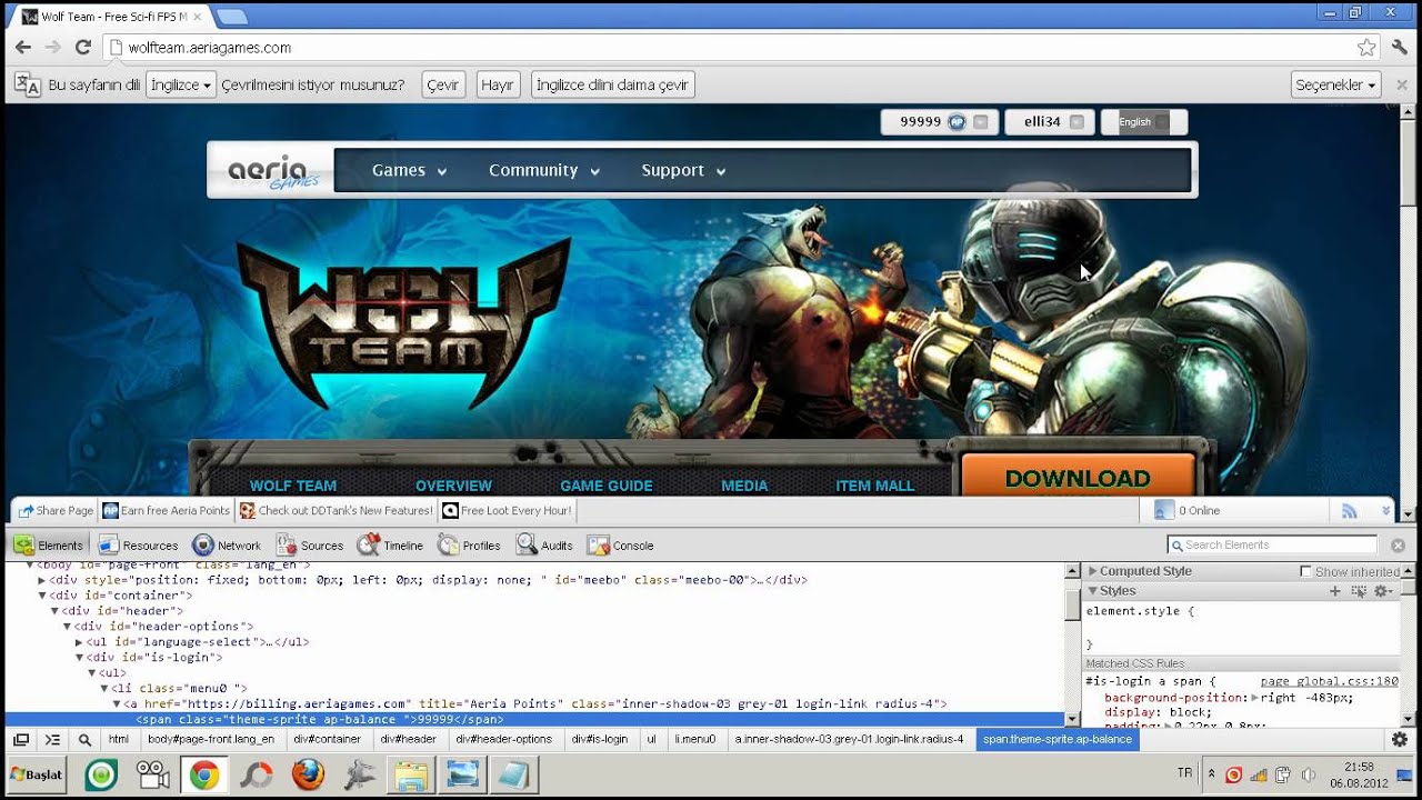 Wolfteam Aeria Nakit Hack ( 6 Agustos 2012 ) - YouTube