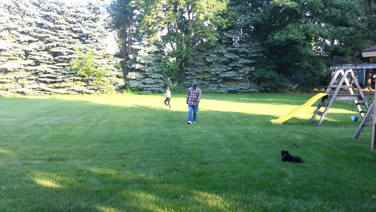 Dr. Kofi Sekyi-Aidoo running in backyard - YouTube