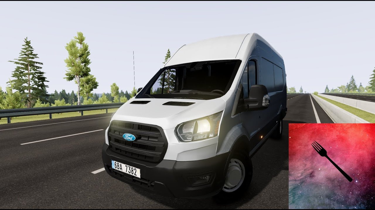 [ARCHIVNÍ VIDEO] BeamNG.drive MOD- Ford Transit IV Van Long Wheelbase ...