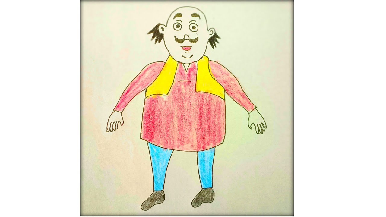 How to draw motu/Easy step by step motu drowning/Cartoon drowning/# ...