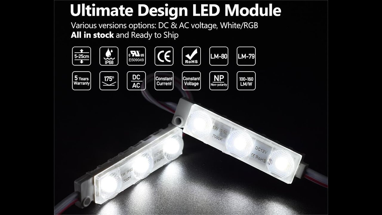 In stock LED module DC12V 24V IP68 5 year warranty for letters ...