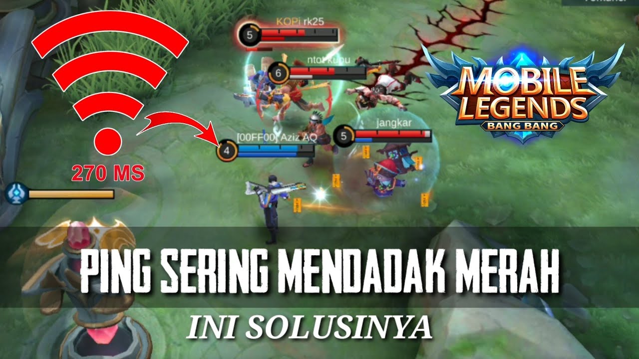 CARA MENGATASI PING MERAH DI MOBILE LEGEND - LAG AKIBAT PING MERAH MLBB ...