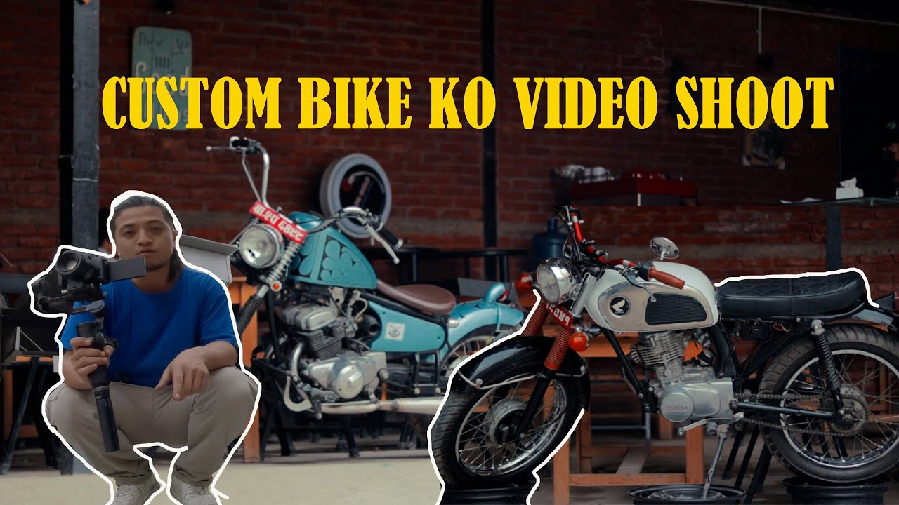 CUSTOM BIKE KO VIDEO SHOOT GARDA YESTO VAYO 😞😞|| BTS WITH RESULT - YouTube