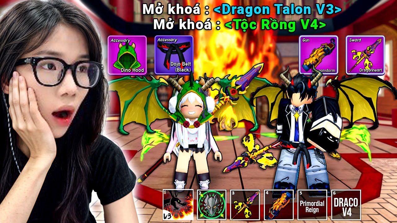 YUNE CÙNG BI HUỲNH 100 NGÀY SỞ HỮU TOÀN BỘ VÕ RỒNG V3, KIẾM SÚNG RỒNG ...