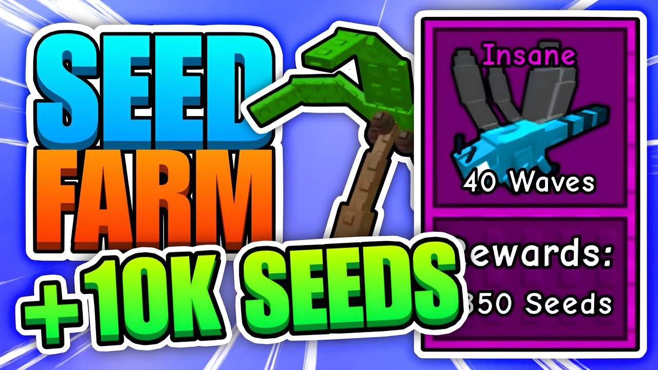 Best Seed Farm in Garden Tower Defense - YouTube
