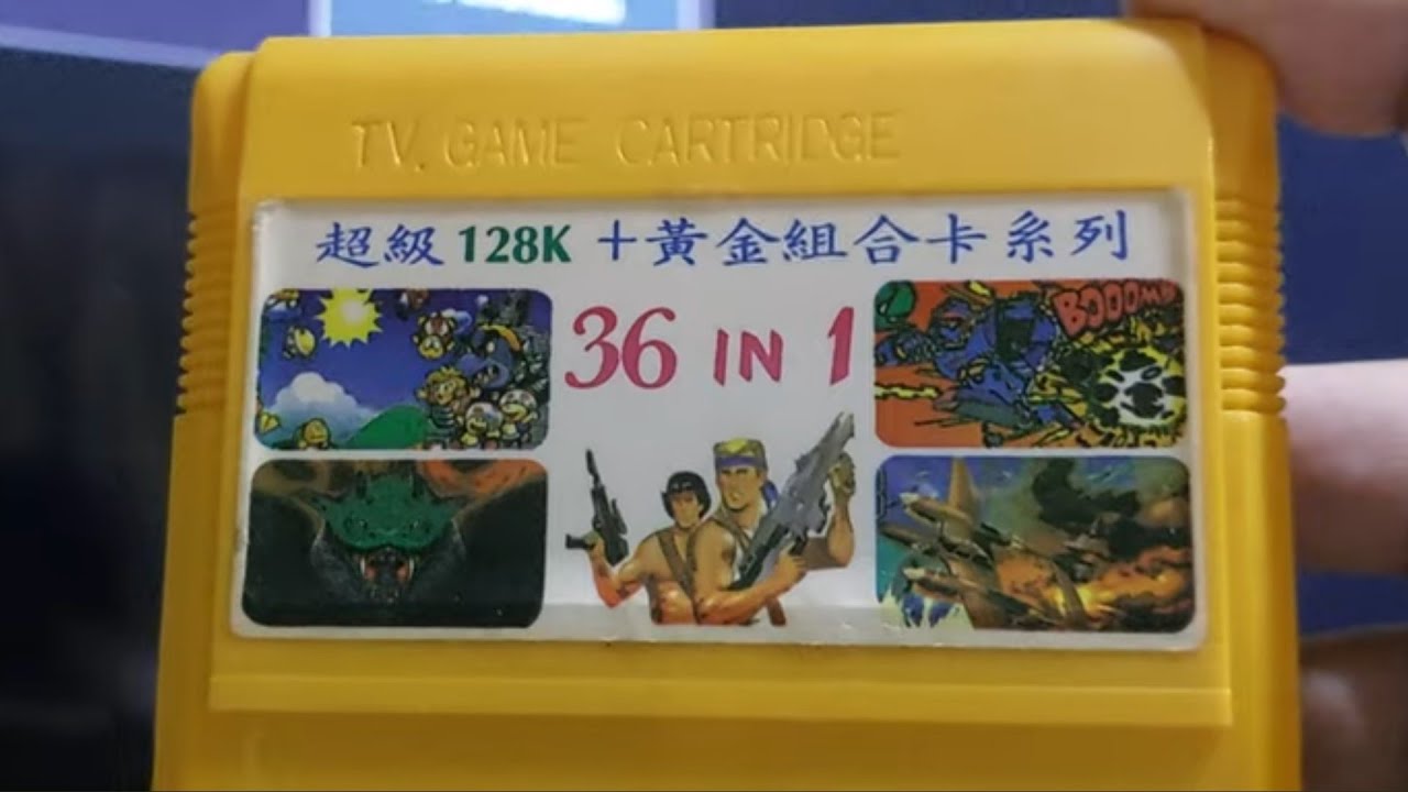 famiclone/dendy multicart 36in1 [Contra 128K] - YouTube