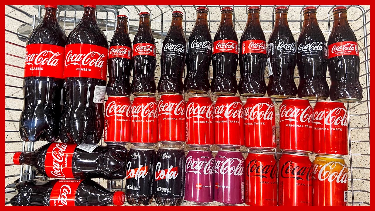 A Lot Of Coca Cola, Satisfying ASMR Shopping - YouTube