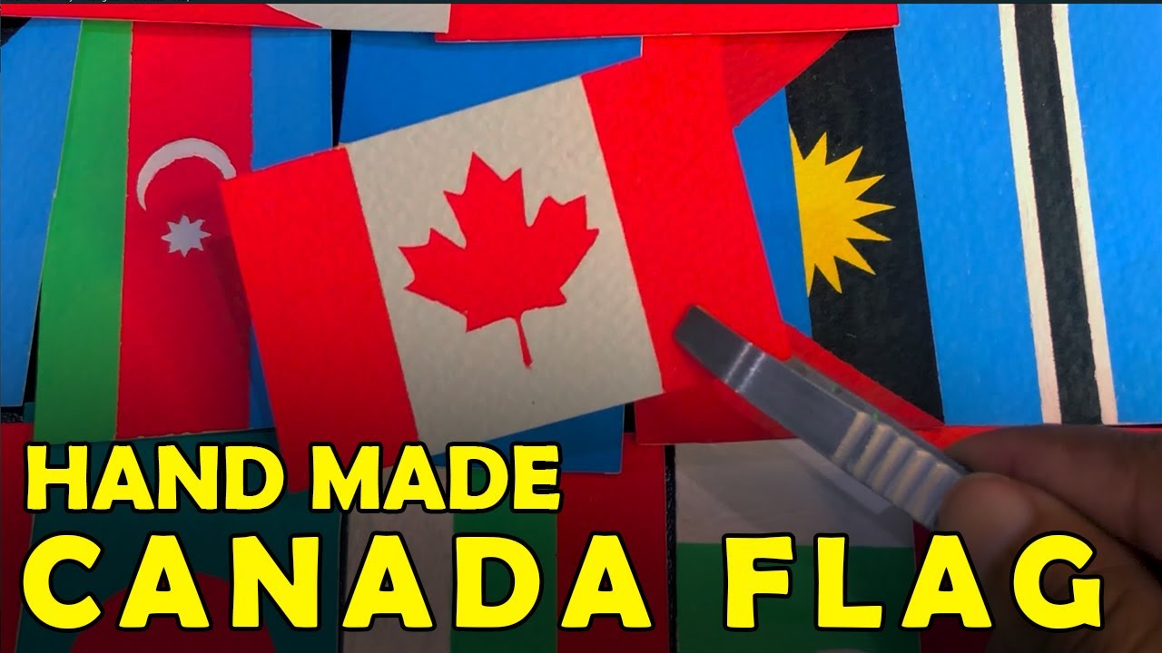 Designing the Flags of Canada & Chad with Markers and Tape! | DIY Flag ...