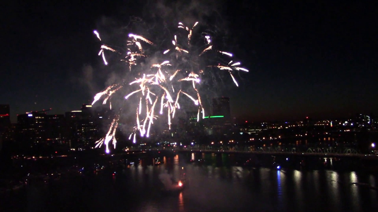 Fireworks stop traffic! - YouTube