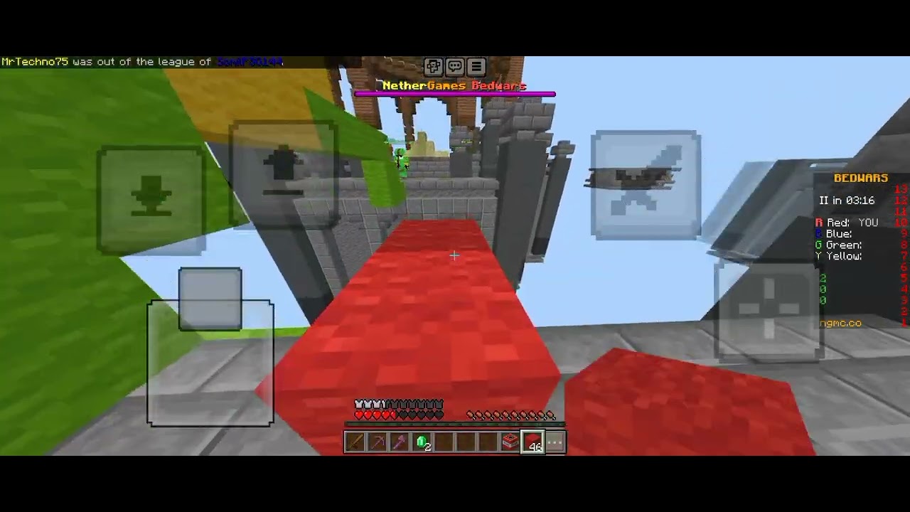 minecraft gameplay | nethergames bedwars - YouTube