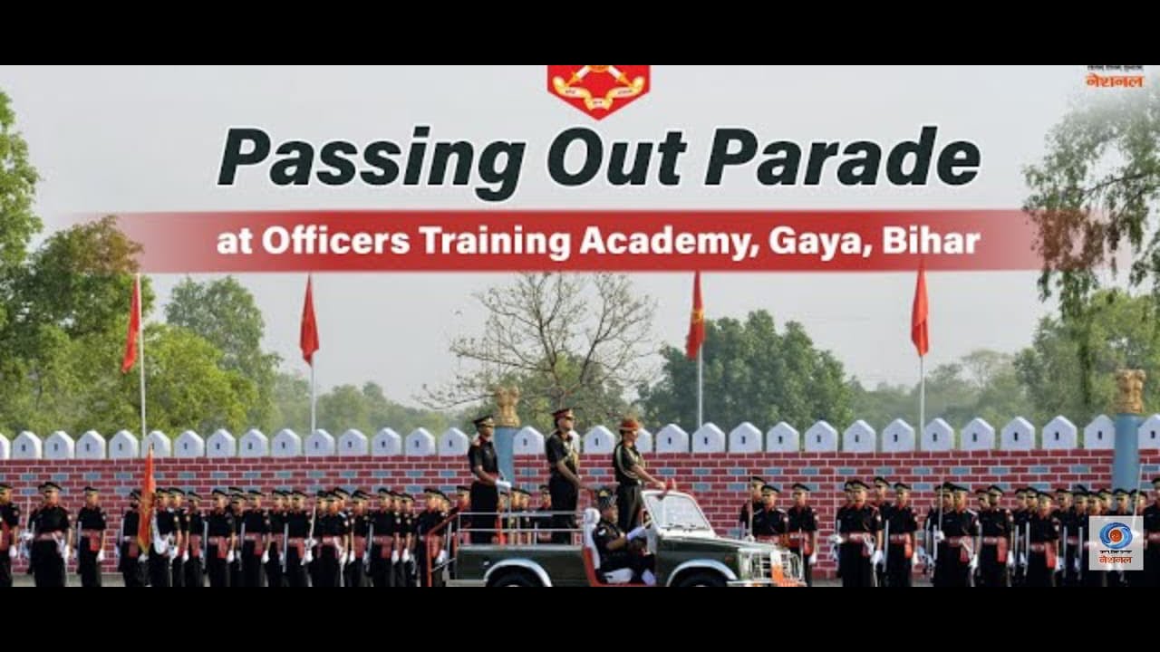 🔴LIVE: Passing Out Parade | Officers Training Academy (OTA) Gaya | Gaya ...