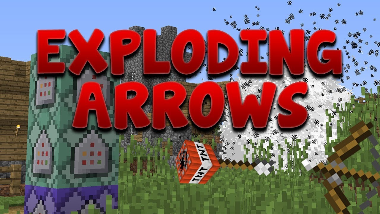 Minecraft Exploding Arrows In Vanilla 1122 Command Block Tutorial Youtube