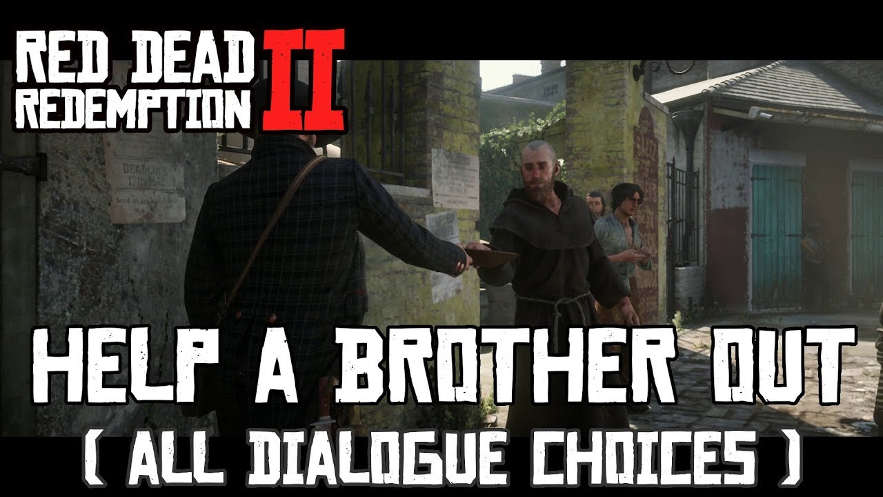 Red Dead Redemption 2 - Help a Brother Out (All Choices) - YouTube