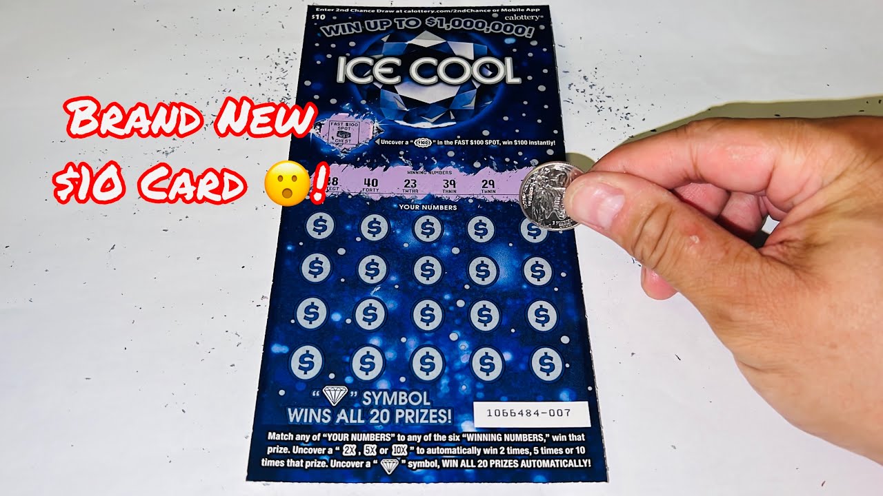 TRYING OUT BRAND NEW $10 ICE COOL CALIFORNIA LOTTERY SCRATCHERS SCRATCH ...