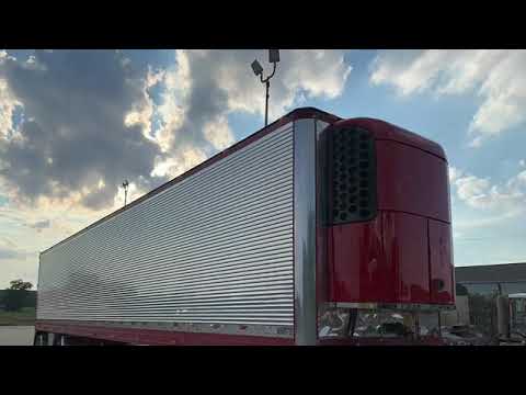 1995 Stainless Spread axle Utility Reefer - YouTube