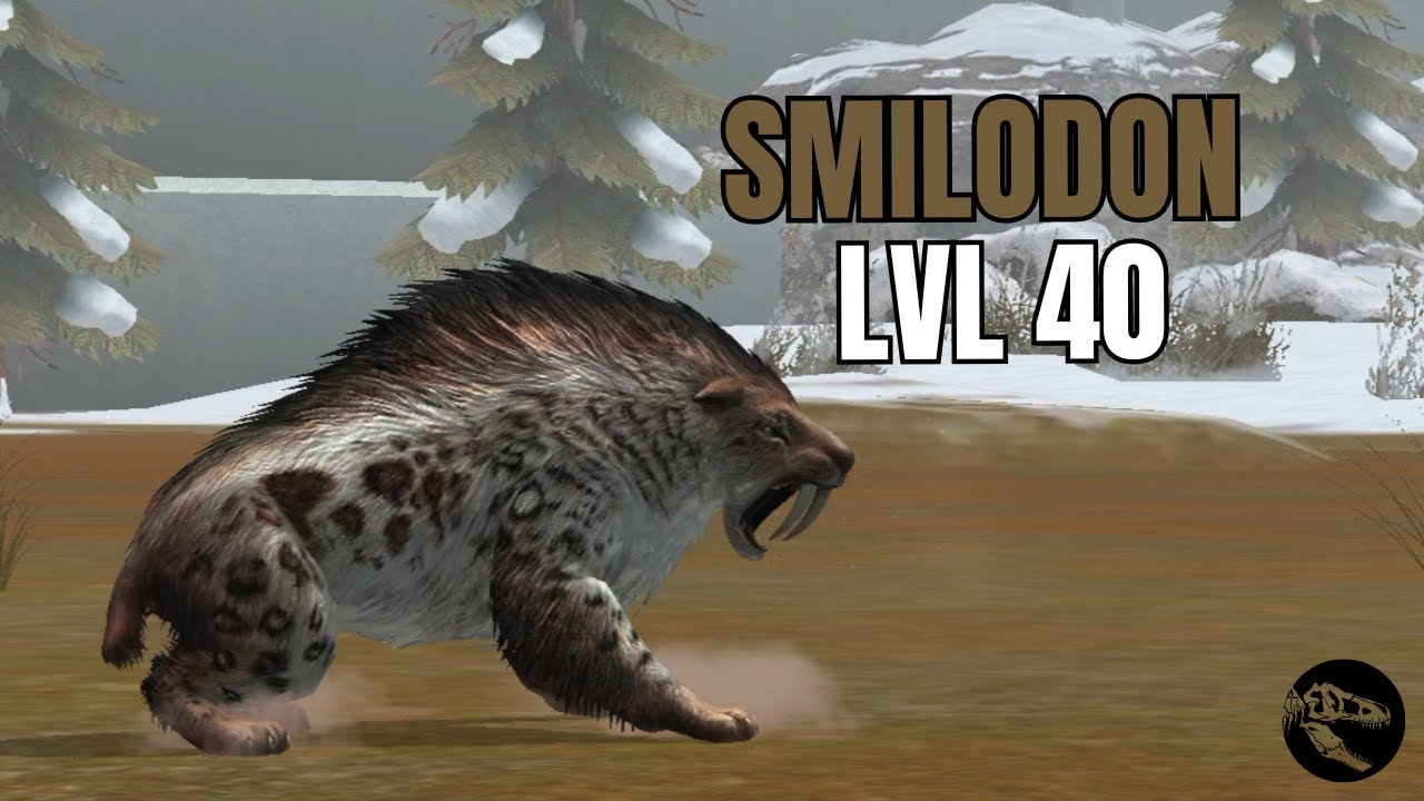 SMILODON LVL 40 - Jurassic world the game - YouTube