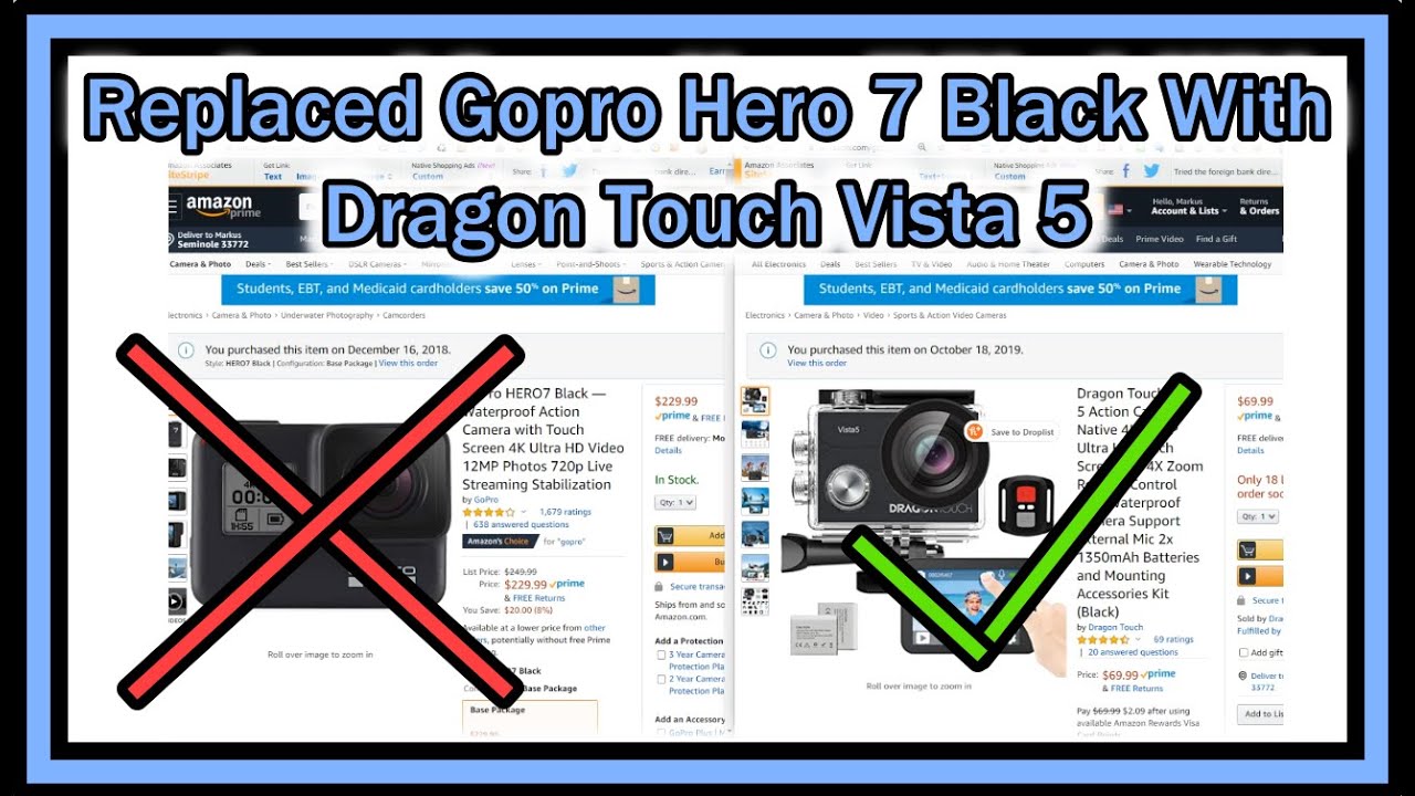 I Just Replaced My GoPro Hero 7 Black (229 Dollars) With A Dragon Touch ...