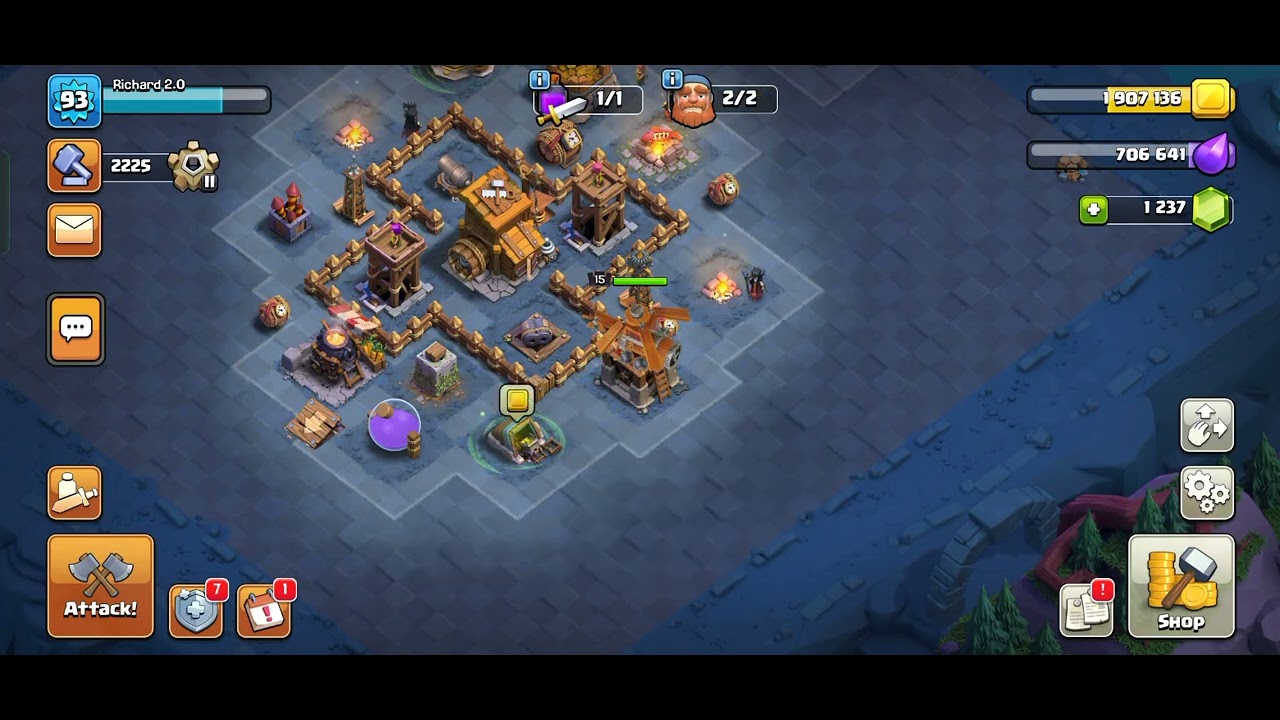 Me building new buildings in COC - YouTube