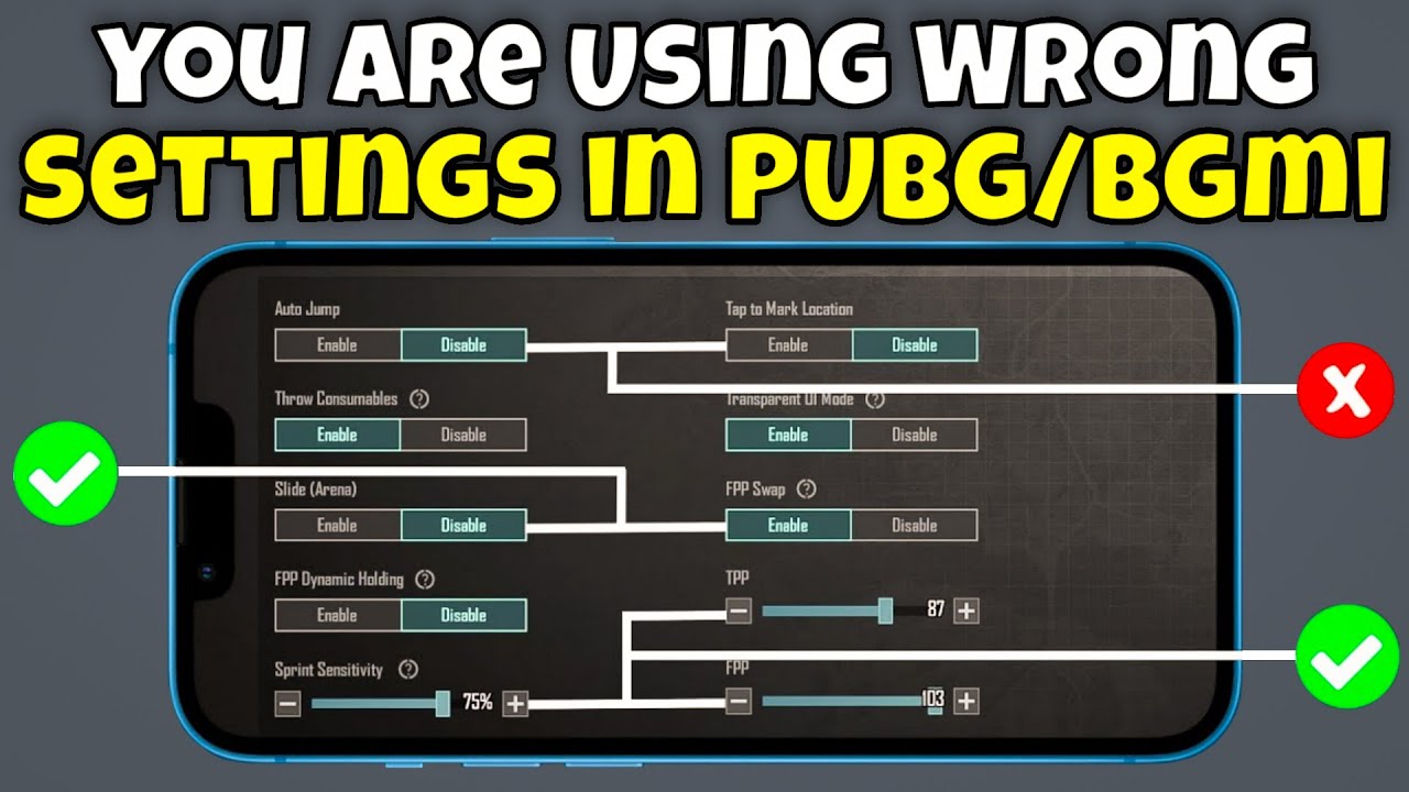 STOP Using These Wrong Settings Before 2025 | BEST Pro Settings Guide | Bgmi / Pubg Mobile - YouTube