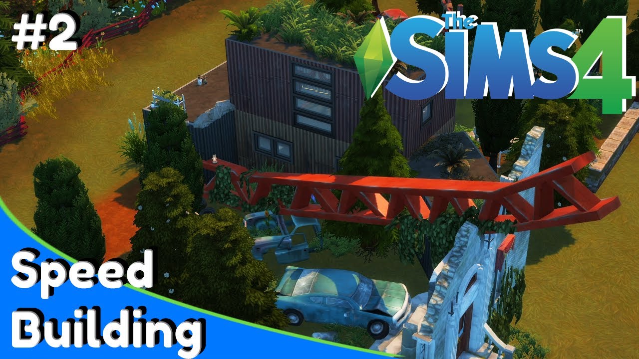 || Post apocalyptic container house || SPEED BUILD - SIMS 4 - YouTube