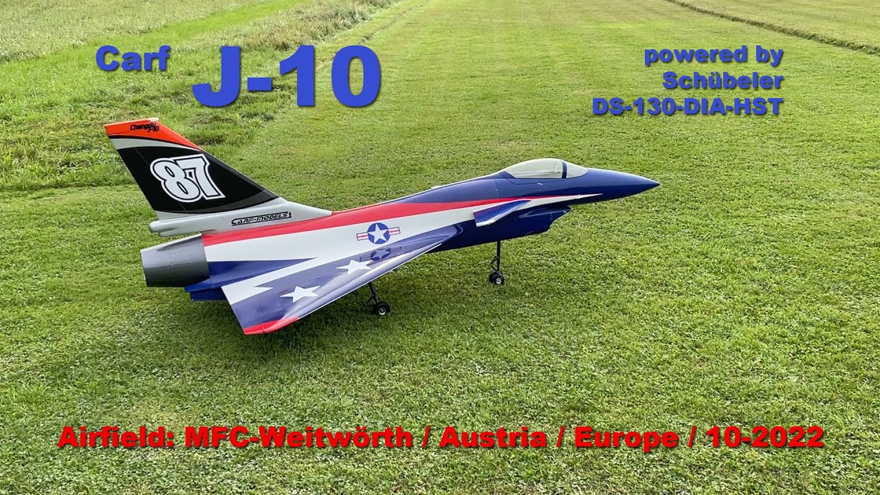 Carf "J10" powered by EDF Schübeler DS-130-DIA-HST - YouTube