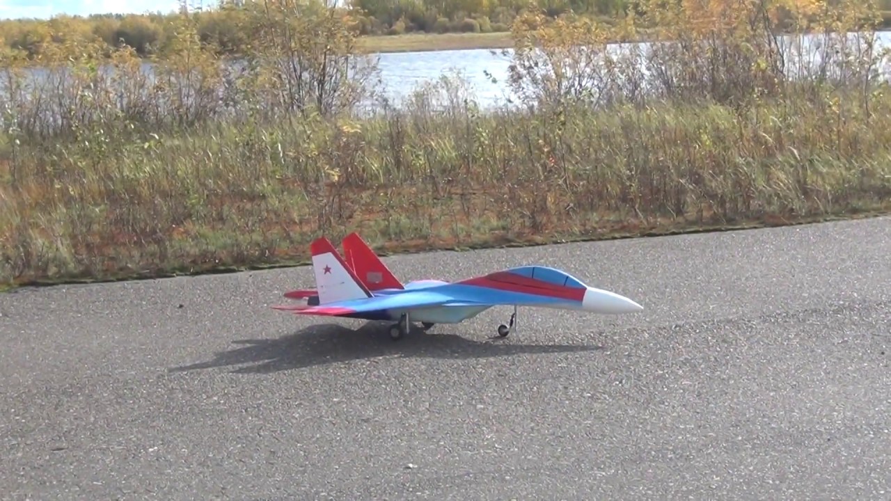 Su-30 RC model, first flight, Surgut, 24/09/19 - YouTube