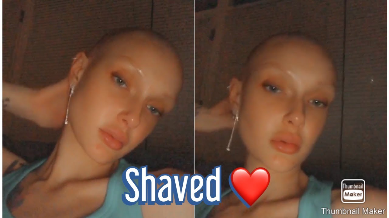 HEAD shaved 🪒and eyebrows shaved / what's me shave all my hair off and ...
