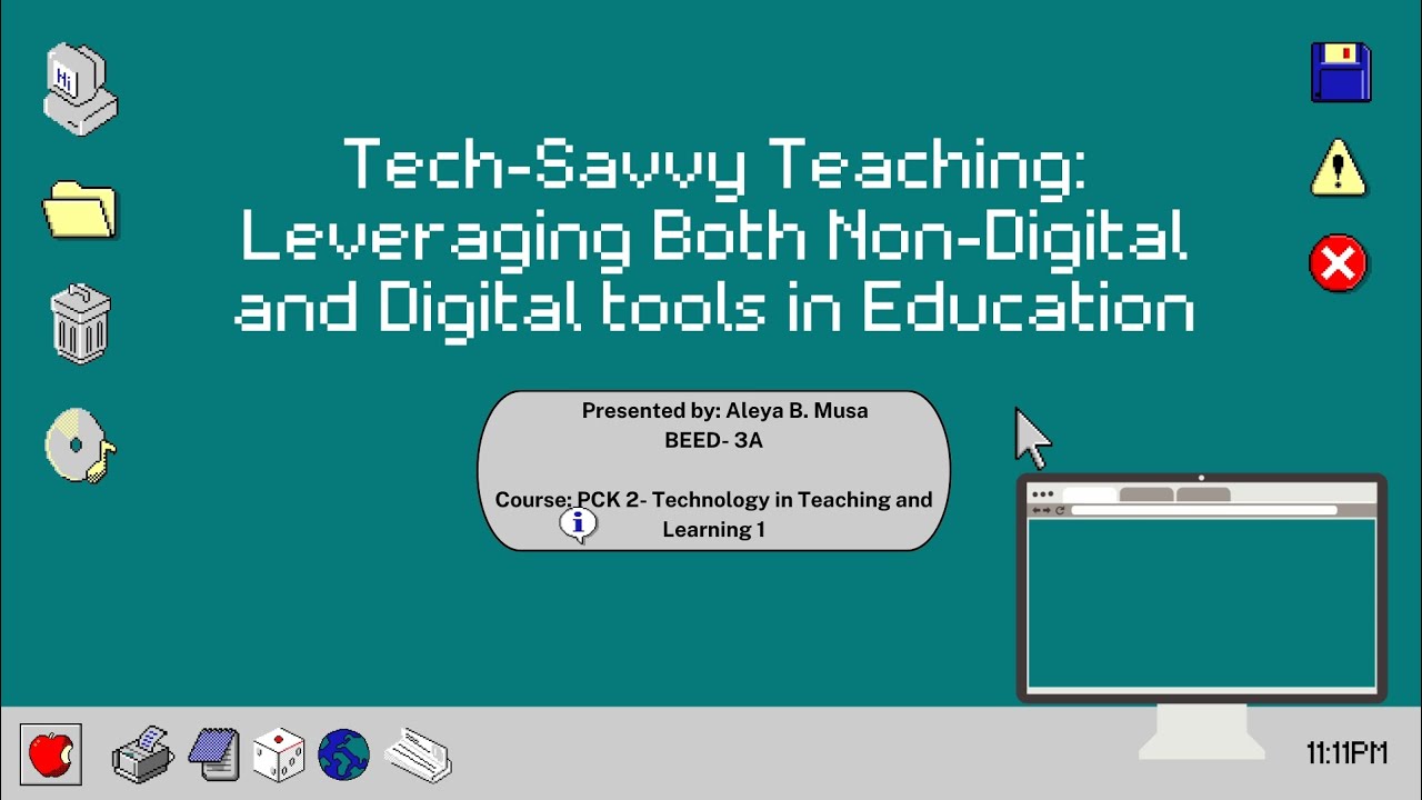Tech- Savvy Teaching: Leveraging Both Non- Digital and Digital Tools in ...