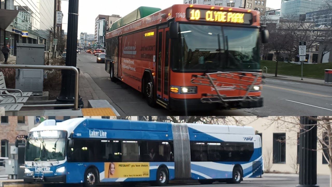 The Rapid 2018 Gillig Low Floor CNG 40' 1143 On Rt 10 & 2020 New Flyer ...