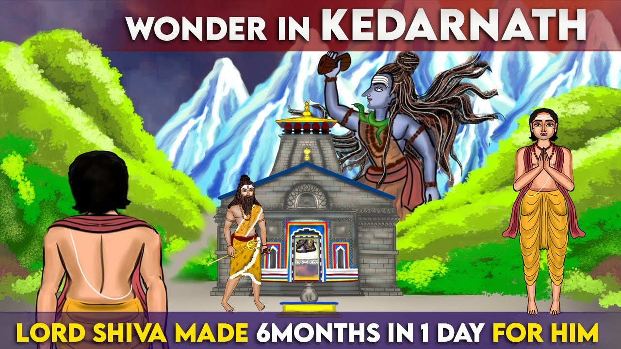 Wonder in kedarnath dham | Real story of lord shiva devotee | Animation ...