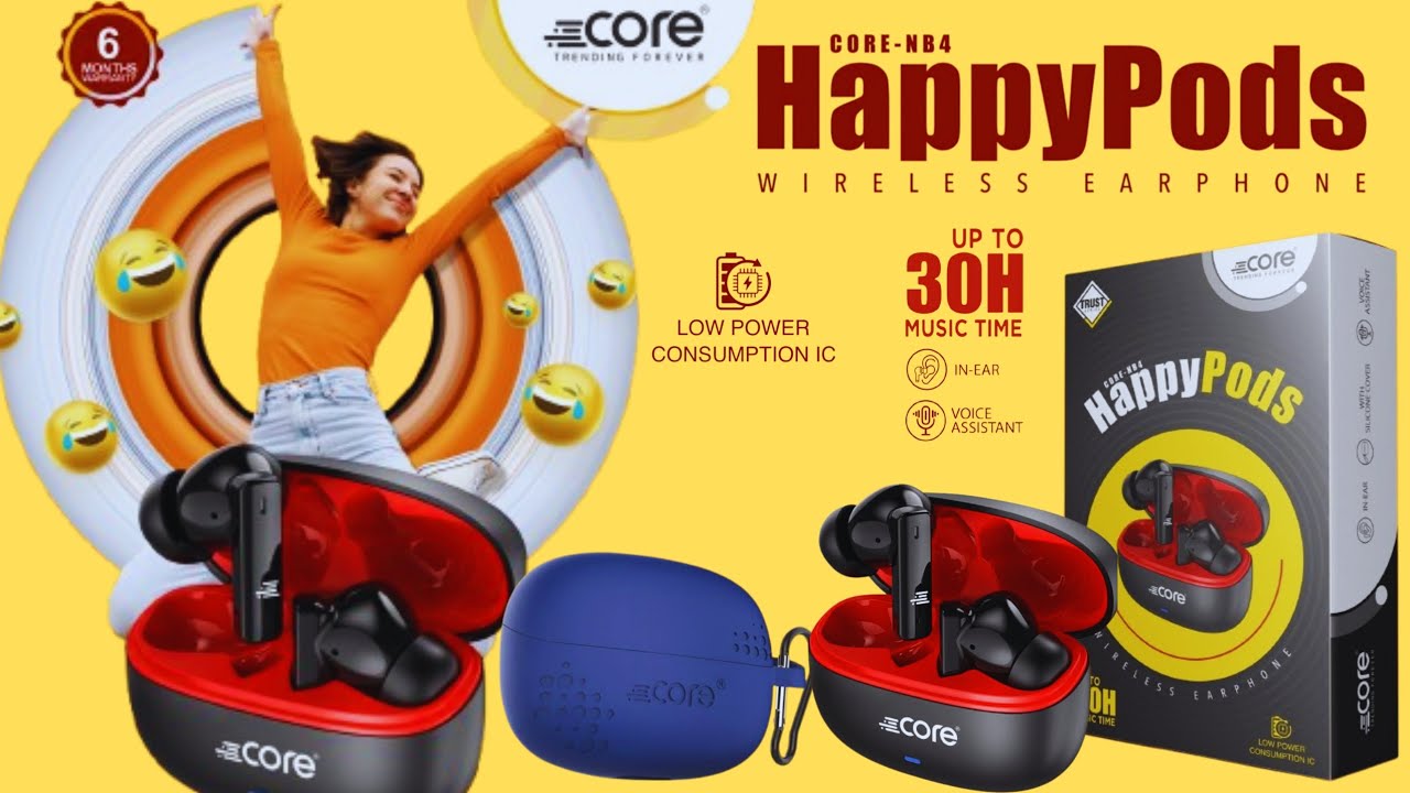 Core NB4 Happypods Earbuds !! Core Bluetooth Earbuds !! Core NB4 ...
