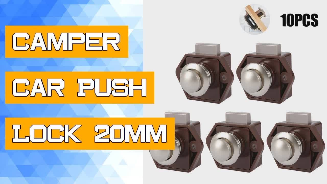 Camper Car Push Lock 20mm RV Caravan Boat Motor Home Cabinet Drawer ...