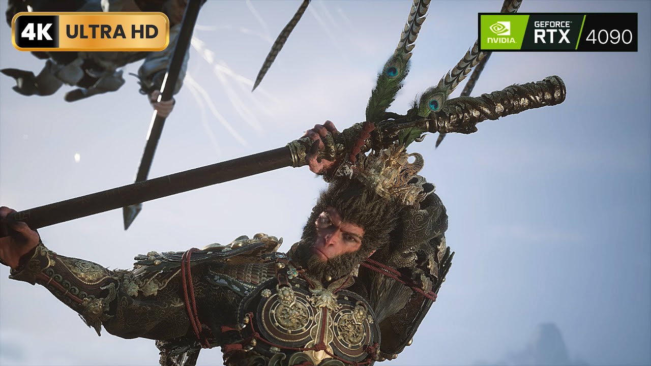Black Myth: Wukong Intro Fight - PC 4K Max Settings RTX 4090 - DLSS ...