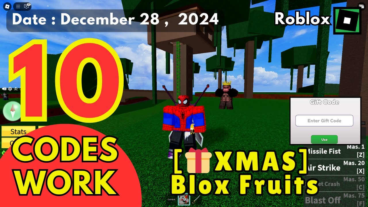 ALL Codes Work Blox Fruits Roblox, December 28, 2024 - YouTube