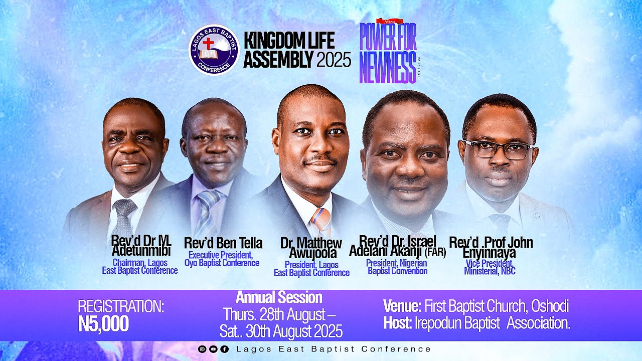 KINGDOM LIFE ASSEMBLY 2025 | POWER FOR NEWNESS | DAY ONE - YouTube