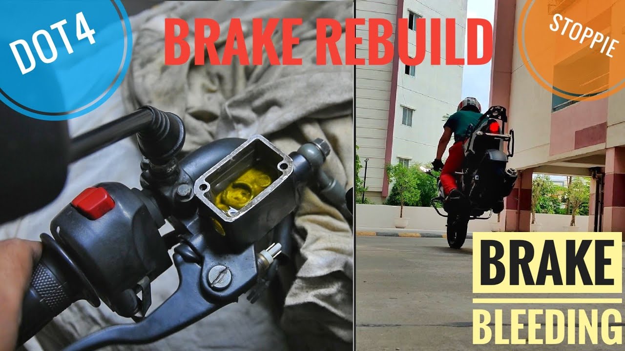 DISK BRAKE BLEEDING ON YAMAHA GLADIATOR | BRAKE PAD REPLACEMENT ...